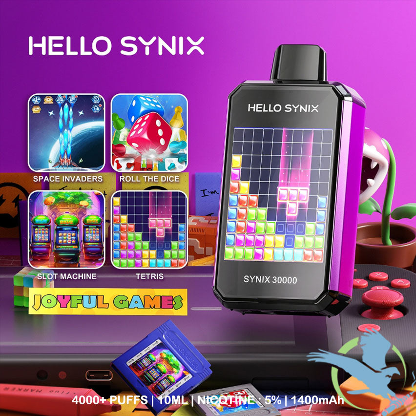 Halo Synix Disposable Device 30000 puffs 5% With Bluetooth Connections ...
